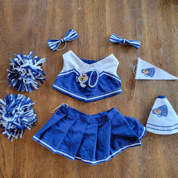 Build-A-Bear | Toys | Buildabear Blue White Cheerleader Outfit | Poshmark